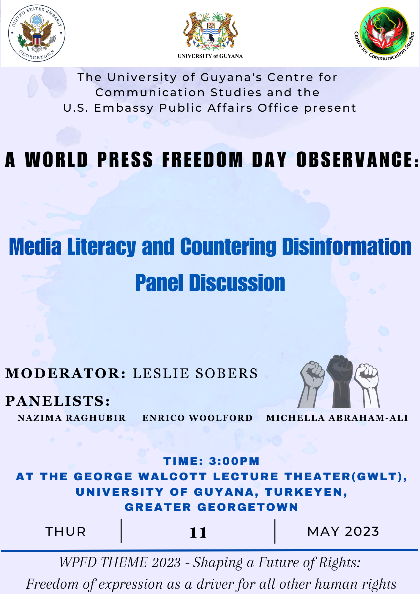 INVITATION: A World Press Freedom Day Observance; Panel Discussion on Media Literacy and ...
